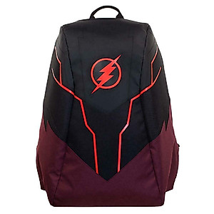 Bioworld DC Comics The Flash Light Up Superhero Laptop Backpack Bag