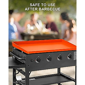 OFUN 36" Full-Wrap Edge Griddle Mat for Blackstone, Silicone Protective Cover Mats Compatible with Blackstone, Blackstone Griddle Accessories, Reusable &Durable, All Year Round Protection