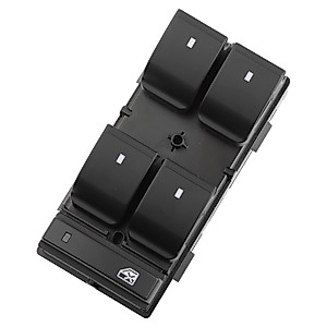 20945129 Drive Side Power Window Switch Replacement for 07-14 Silverado Sierra 1500 2500HD 3500HD, Traverse, HHR, Yukon, Enclave, Replaces OE#, 25789692 25951963 Master Control Window Switch