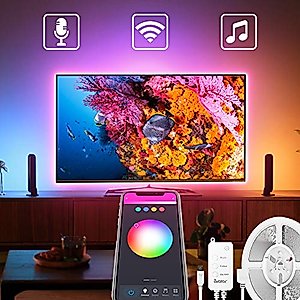 Avatar Controls TV LED Backlights, 9.8FT Smart LED Lights for Behind TV with Music Sync 16 Million Colors Changing RGB Strip Lights Works with Alexa Google Home for 40-60 inch TVs, WiFi APP Control
