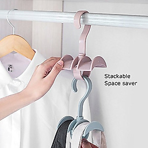 Stackable Storage Hanging Closet Organizer Purses Handbags Tie (Set of 8), Random, One_Size