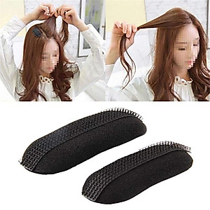 4pcs/set Princess Hair Tool Set Bump It Up Volume Base Hair Inserts Invisible Hair Pins Black and Coffee