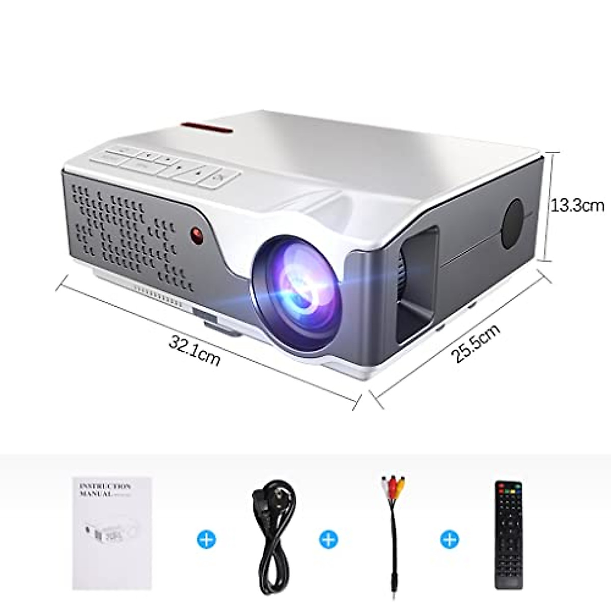 CXDTBH Full 1080p Projector Td96 Td96w Android Led Proyector Native 1920 X 1080p 3D Home Theater Smart Phone Beamer ( Color : D )