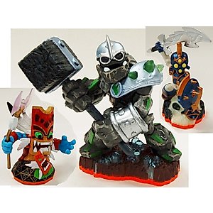 3 x NEW Skylanders Giants Figure Lot CRUSHER Chop Chop DOUBLE TROUBLE Activision