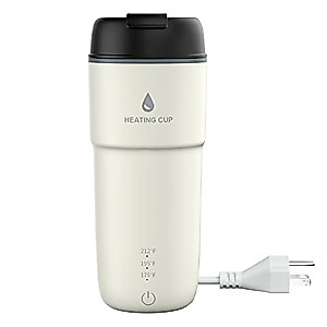PWAYTEK Travel Electric Kettle Small Stainless Steel, Portable Quick-Boil Electric Kettle, 350ml Mini Travel Kettle, Portable Anti-Dry Kettle, with 3 Preset Temperatures Auto Off and Quick Boiling