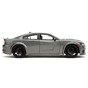 2021 Charger SRT Hellcat Gray Metallic Fast X (2023) Movie 1/24 Diecast Model Car by Jada 34472