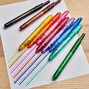 Crayola Washable Markers with Retractable Tips, Clicks, School Supplies, Art Markers, 10 Count