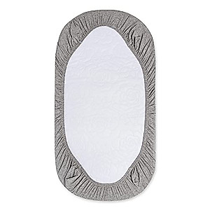 Burt's Bees Baby Bassinet Sheet, Fitted Unisex 100% Organic Jersey Cotton Bassinet Sheet for Standard Bassinet Mattress