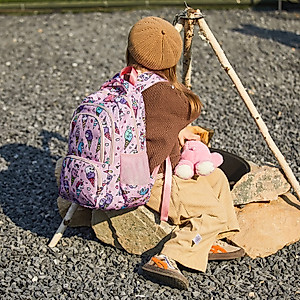 CLUCI Kids Backpack for Girls Bookbags Preschool Backpack Toddler Daycare School Bag Elementary Kindergarten Lightweight Waterproof Pink Unicorn