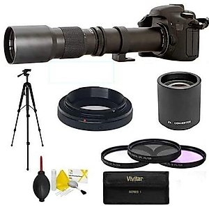 500MM-1000MM TELEPHOTO Zoom Lens for Canon EOS Rebel T1 T2 T3 T4 T5 T6 T3I T4I T5I T6I