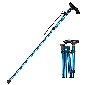 Trekking Poles Pack Adjustable Hiking Or Walking Sticks Strong Lightweight Aluminum Alloy Folding Trekking Pole Decoration for Indoor Outdoor