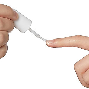 KISS PowerFlex Brush-On Nail Glue for Press On Nails, Ultra Hold Flex Formula Nail Adhesive, includes One Bottle 5g (0.17 oz.) with Twist-Off Cap & Brush Applicator