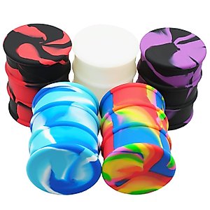 vitakiwi 500ml Large Silicone Containers Non-stick Food Storage Jar with Barrel Shape Multi Use (5)