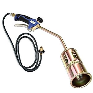 Flame King Propane Torch Kit Heavy Duty Weed Burner, 320,000 BTU with 6-ft Hose for Weed Burning, Melting Ice and Snow, and Roofing