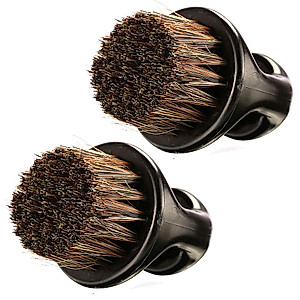 2-Pack Knuckle Brush for Barbers - Borogo Barber Brush for Fades (Essential Tool For Professional Barbering & Grooming Services), Beard Brush Neck Face Duster Brush for Hairdressing Salon Household