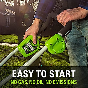 Greenworks 10 Amp 14” Corded Electric Dethatcher (Stainless Steel Tines)