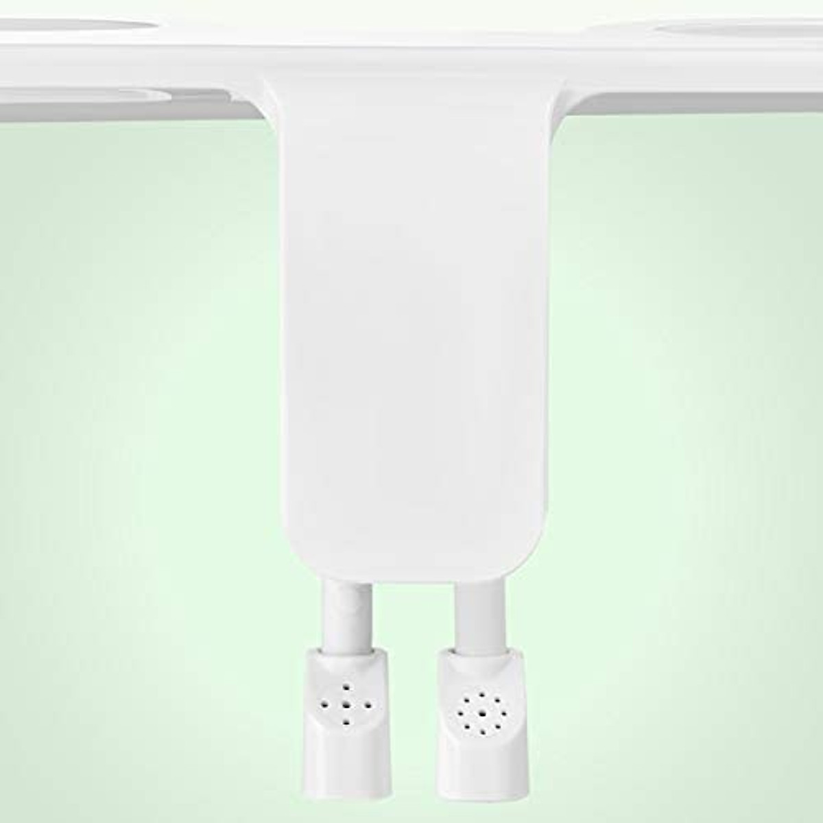 Omigo Element Bidet Attachment Non-Electric Thin Modern Design, Dedicated Rear and Front Self-Cleaning Nozzles with Pressure Control Dial (Dual Temp, White)