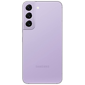 SAMSUNG Galaxy S22 5G (128GB, 8GB) 6.2" AMOLED 2X, 50MP 4K Camera, Global 5G Volte (Fully Unlocked for AT&T, Verizon, T-Mobile, Global) S901U1 (w/Fast Wireless Charger, Bora Purple)