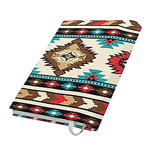 KUIFORTI Aztec Hippie Tribal Book Covers for Paperback,Boys Girls Notebook Protector Book Pouch Sleeves Textbook Jackets Up to 9 * 11 Inch,Universal Fit Most Hardcover Book