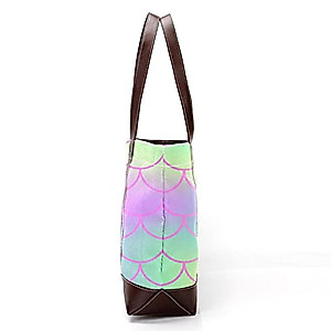 Purses for Women, Tote Bag, Tote Bag for Women, Small Tote Bag, abstract colorful fish scales pattern