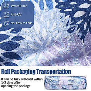 Chitidr 2 Pack High Back Outdoor Chair Cushions Bulk Waterproof Indoor Outdoor Chair Cushion Seat and Back Rocking Chair Cushion Thickened Patio Chair Pad for Indoor and Outdoor (Daisy)