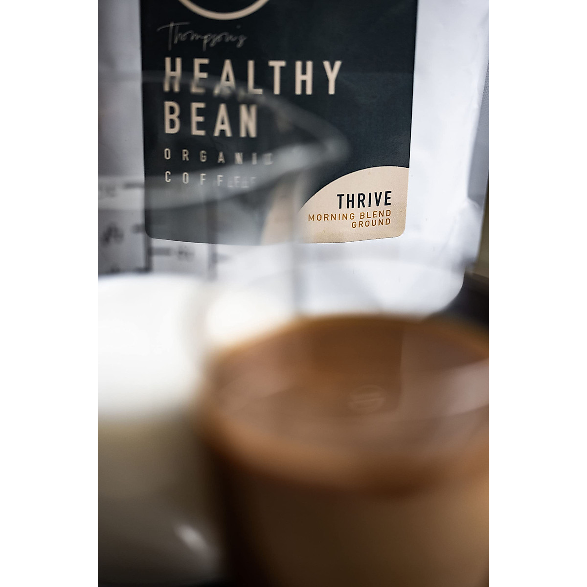 Healthy Bean Coffee Thrive Morning Roast - Low Acid Coffee | Ground, Organic | - 11oz.