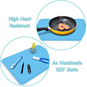 Silicone Placemats for Kids, Baby Placemats, Non-Slip Stain Resistant Portable Food Mats for Kid Toddler, Lightweight Reusable Children Table Mats, 2 Pack, Dark Gray