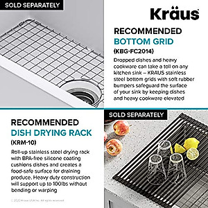 KRAUS Turino™ 24” Drop-In Undermount Fireclay Single Bowl Kitchen Sink with Thick Mounting Deck in Gloss White, KFD1-24GWH