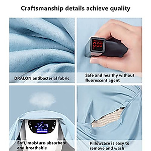 Baby Nest Pillow Soft Organic Cotton Slipcover,Vohunt Baby Lounger Co-Sleeper for Baby,Newborn Lounger for Boys & Girls(Blue)