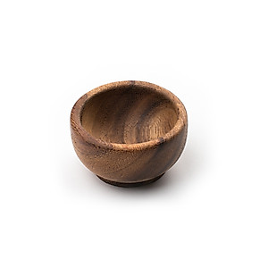 Ironwood Gourmet Acacia Condiment Cup, 2.75 x 2.75 x 1.5 inches, Brown
