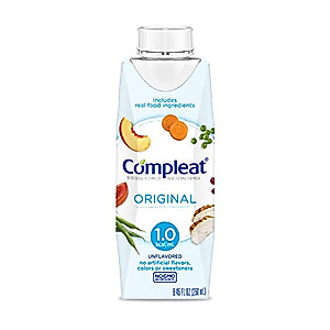 Compleat Tube Feeding Formula, Unflavored, 8.45 FL OZ (Pack of 24)