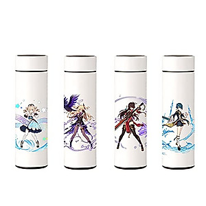 Kaedehara Kazuha Thermos Cup Genshin Impact Insulated Beverage Bottle Campus Style Students Sports Water Bottles