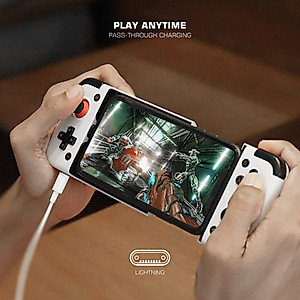 GameSir X2 Lightning Mobile Gaming Controller, Phone Controller for iPhone iOS, Wireless Mobile Game Controller Grip Support Xbox Game Pass, xCloud, Stadia, Vortex and More