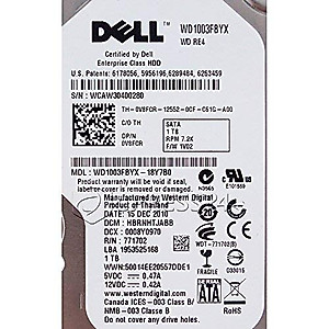 DELL 0V8FCR 1TB, 7200RPM, SATA w/ tray (Renewed)