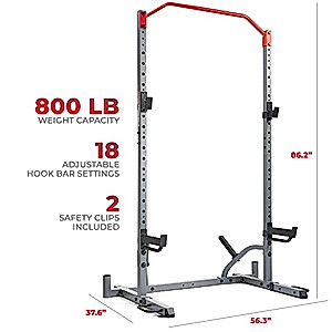 Sunny Health & Fitness PowerVersa Series All-In-One Strength Training Squat Rack And Bench Power Cage - SF-XF921041