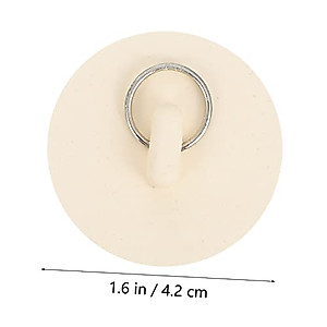 ABOOFAN 6pcs Rubber Sink Stopper Bathtub Stopper Kitchen Drain Stopper Sealing Sink Drain Plug Hair Stopper Bath Tub Stoppers Sink Plug Sink Stopper Replacement Bathtub Drain Plug White