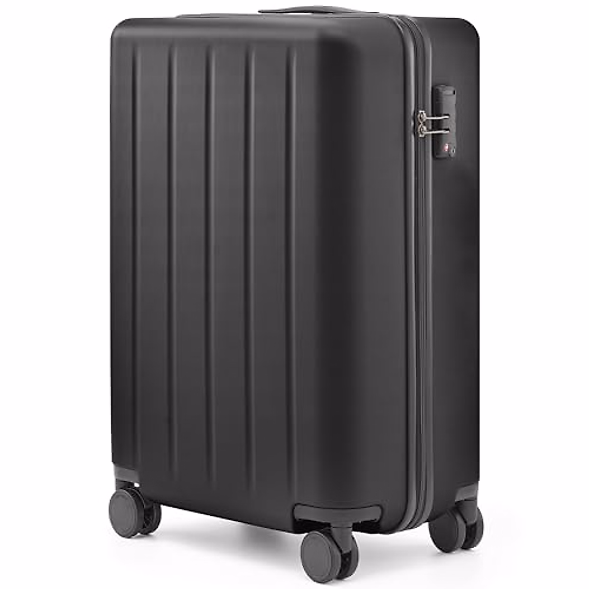 NINETYGO Carry on Luggage, Airline Approved, 22-Inch Hard-Shell Suitcases with Spinner Wheels for Travel, Kids Luggage for Boys, 22 X 14 X 9 Inches (Midnight Black)
