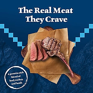Blue Buffalo Wilderness Rocky Mountain Recipe Senior Wet Dog Food, High-Protein & Grain-Free, Made with Natural Ingredients, Red Meat Recipe, 12.5-oz. Cans (12 Count)