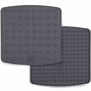 Premium Silicone Pot Holder for Pots/Pans | Multipurpose Trivets | Hot Pad, Spoon Rest, Coaster and More | 2 Pads | Featuring Heat Resistant Core Tech | UpGood Pro Series (Cool Kitchen Tools, Grey)