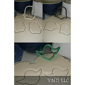 INSPIRED BY STAR WARS CHARACTERS FACE HELMET OUTLINES SET OF 3 COOKIE CUTTERS MADE IN USA PR1328