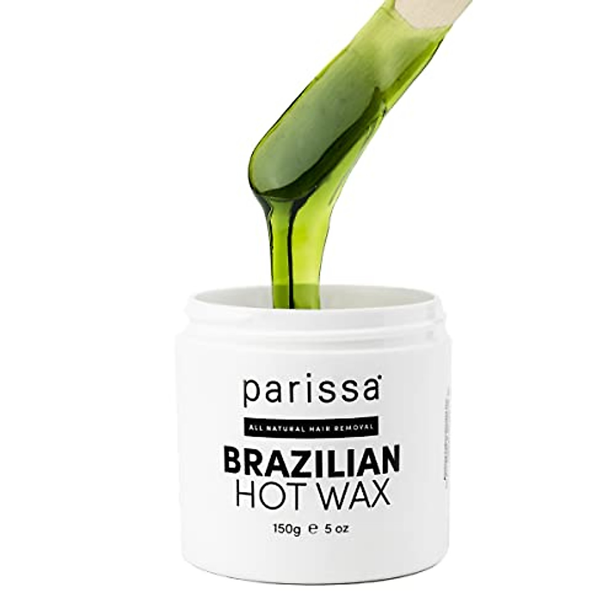 Parissa Brazilian Hot Wax Kit No-Strips needed and Microwavable for At-Home Hair Removal on Brazilian, Bikini or Underarm