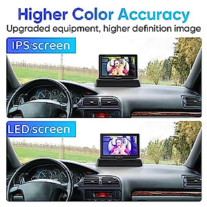 Soulgenix Baby Car Camera, Night Vision Function, 4.3" HD Wide Baby Car Monitor for Backseat, Car Camera for Baby Easily Observed, AHD Adjustable Camera for Comprehensive Baby Monitoring During Travel