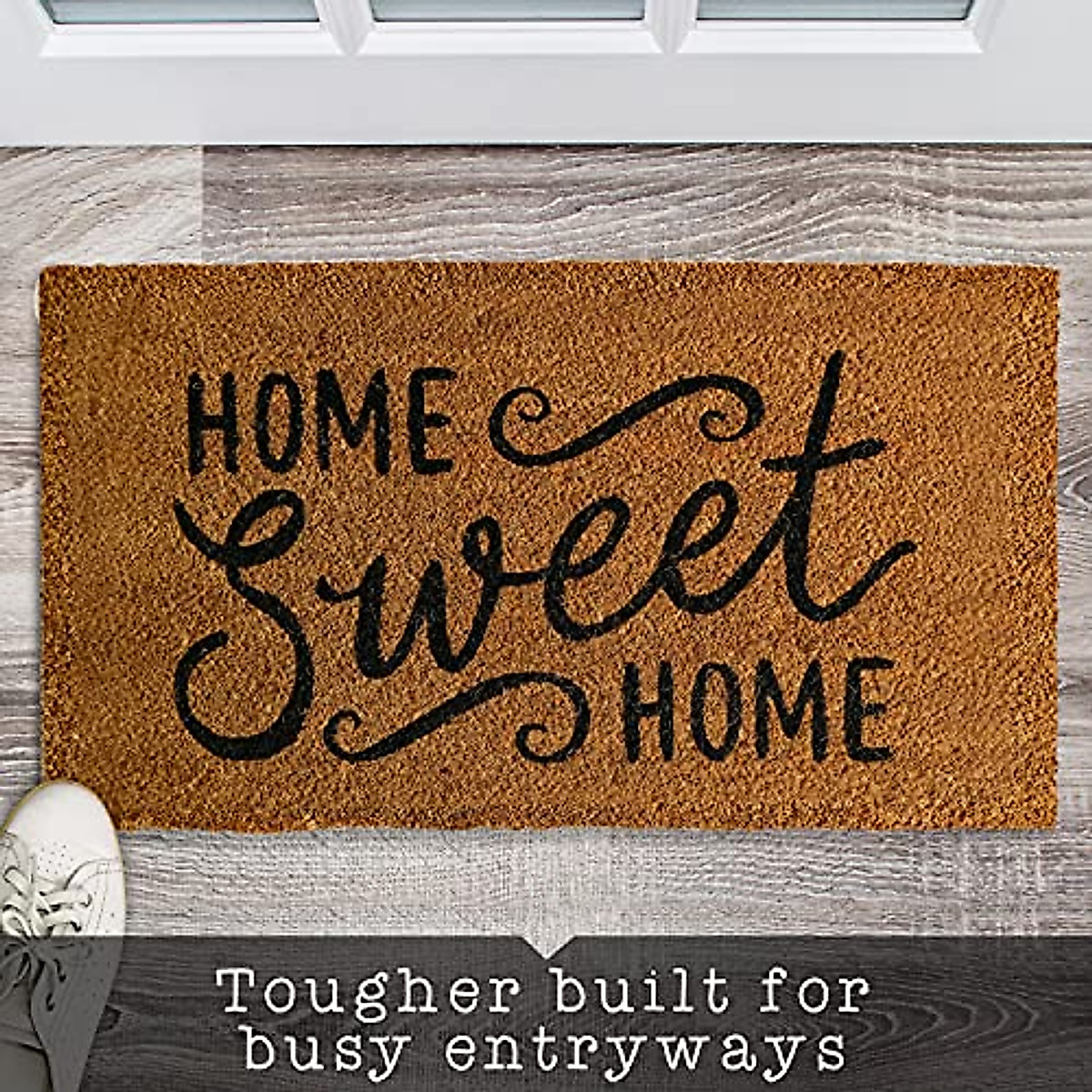 MAINEVENT Home Sweet Home Doormat 30x17 Inches, Welcome Home Mats Front Door, Home Sweet Home Door Mat with Thick Anti-Slip PVC Backing, Fall Welcome Mat Outdoor, Door Mat Outdoor Entrance