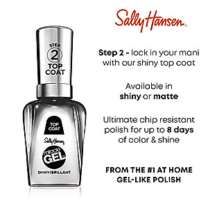 Sally Hansen Miracle Gel Nail Polish 101 Top Coat, 0.5 Fl Oz (Packaging May Vary)