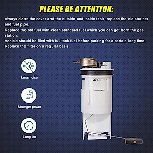 Fuel Pump fits Dodge Ram Truck 1998 1999 2000 2001 2002 3.9L 5.2L 5.9L 8.0L W/ 26 Gal. 34 Gal. Tank replaces # MU2046 E7138M FP17138M