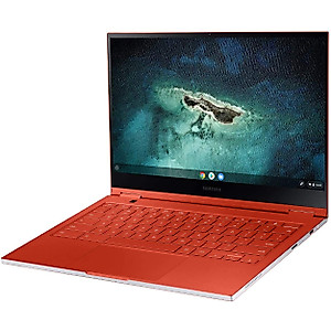 SAMSUNG 13.3" Galaxy Chromebook Laptop Computer w/ 256GB Storage, 8GB RAM, 4K AMOLED Touchscreen Display, HD Intel Core I-5 Processor, Ultra Slim, US Warranty, Fiesta Red