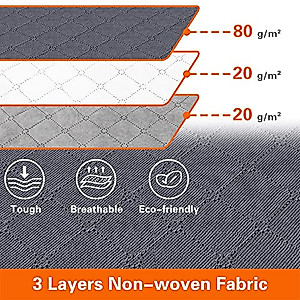 Vieshful 5 Pack Clothes Storage Bags 90L Large Capacity Clothing Organizers with Reinforced Handles Thick Breathable Fabric Foldable Underbed Containers for Bedding Comforter Blanket