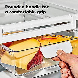 OXO Good Grips Fridge Undershelf Drawer 14 in - for Deli Meat, Cheese, Produce and More