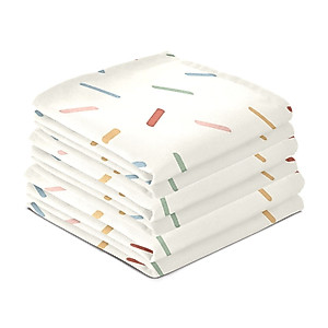 Kigai Colorful Sprinkles Kitchen Towels 18x28inch Ultra Soft Absorbent Quick Drying Kitchen Dish Towels Washable Cleaning Cloths Hand Towels Tea and Bar Towels, 4 Pack