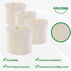 Lxiyu 4-Pack Replacement for Emerson MAF2 Moist air Wicking Humidifier Filter Designed to Compatible with Emerson Part # MAF2 & Kenmore Part # 15508, Noma Part #EF2.